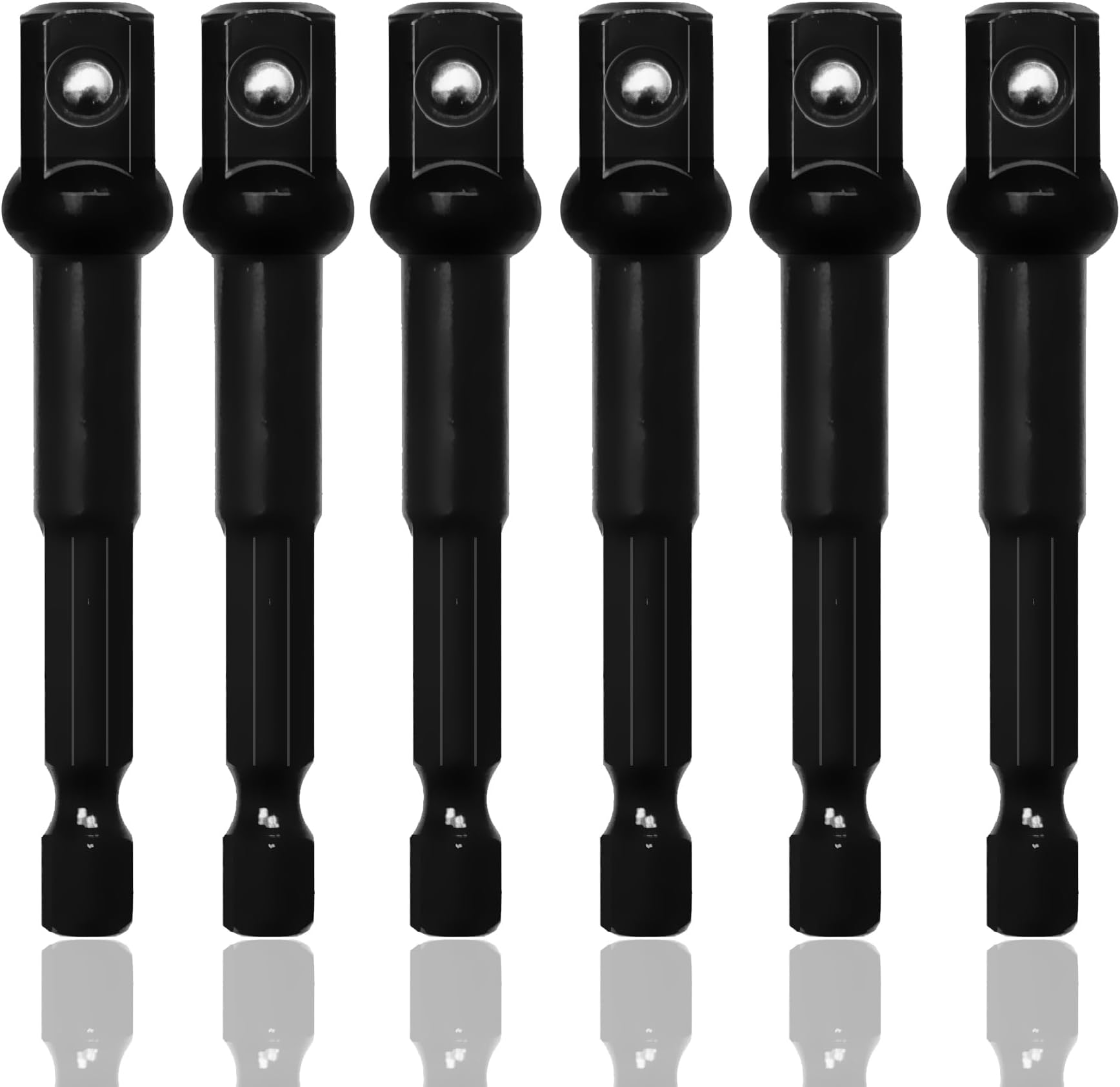 Amazon.com: OIIKI 6 Pack 3/8 inch(10mm) Square Socket Adapter Bit Set ...