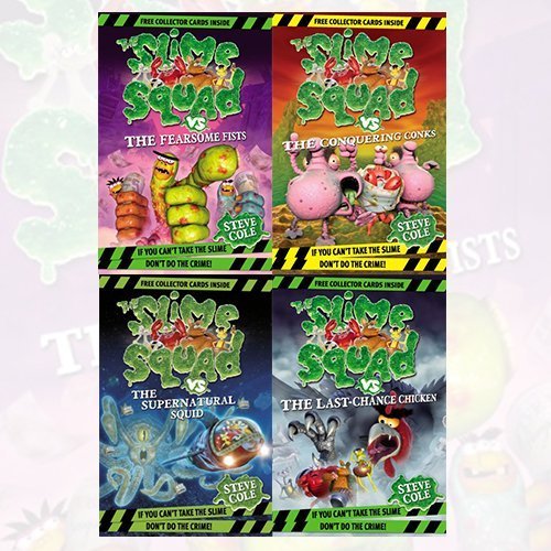 Steve Cole Slime Squad Series 4 Books Bundle Collection (Slime Squad Vs ...