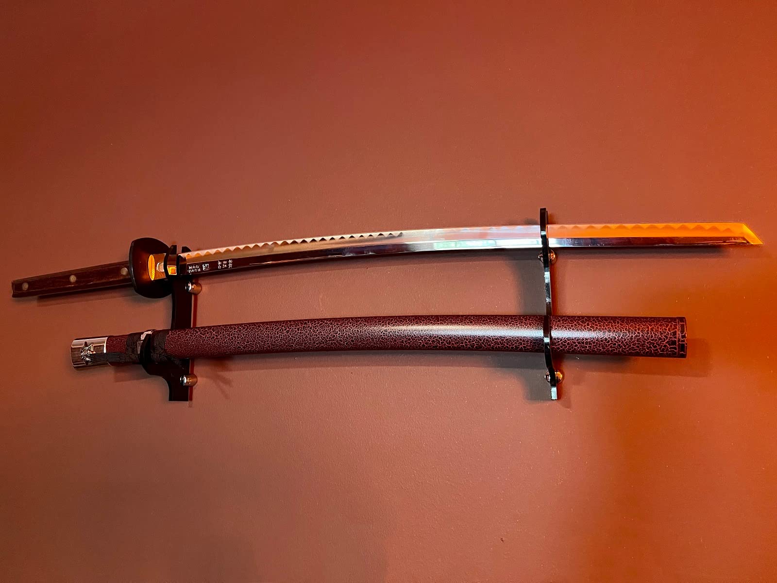Snapklik.com : Sword Stand, Sword Hook, Acrylic Two-layer Wall Mounted ...