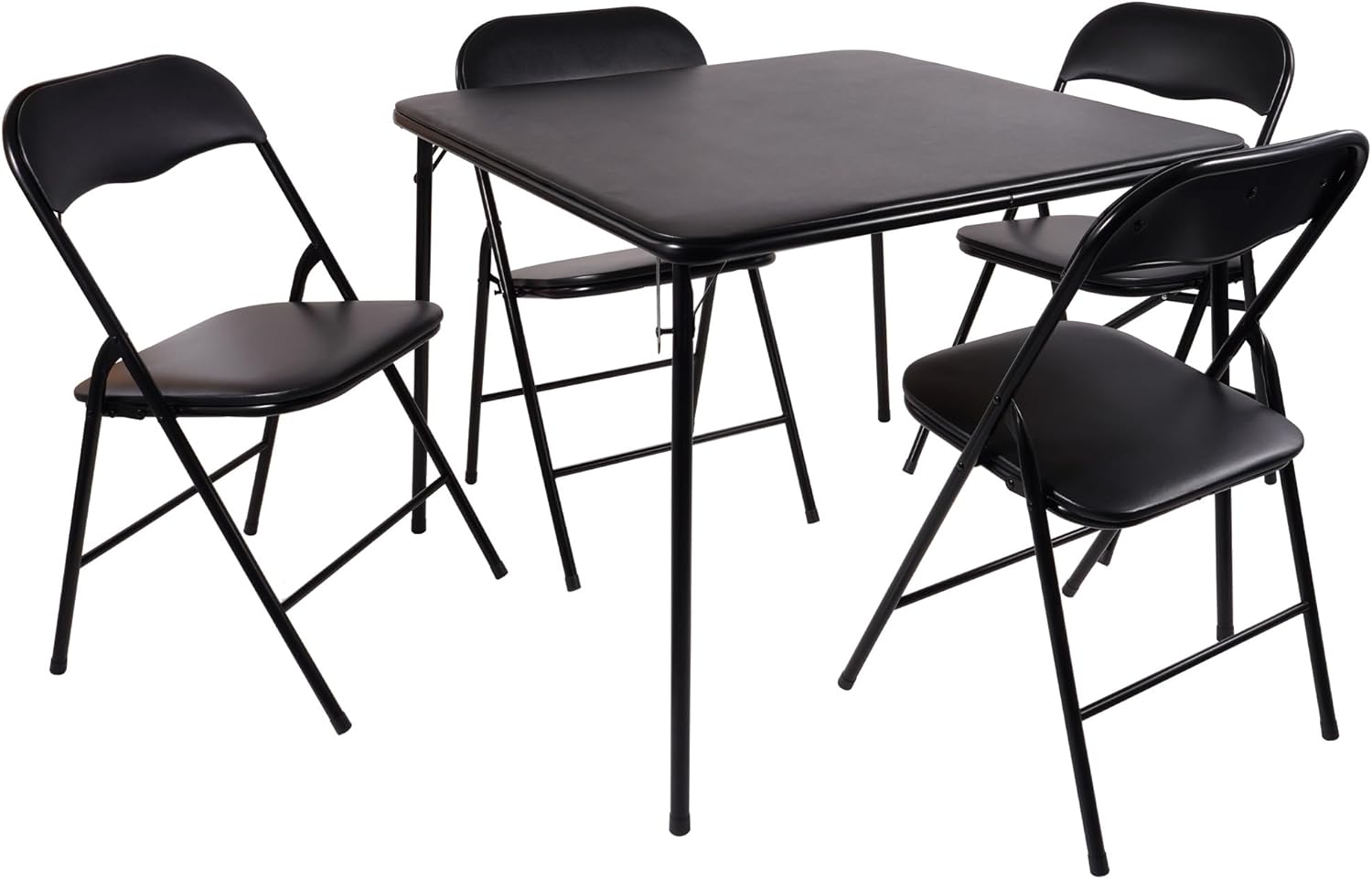 Amazon.com: Elevon Folding Steel Frame Foam Padded Table and Chair Set ...