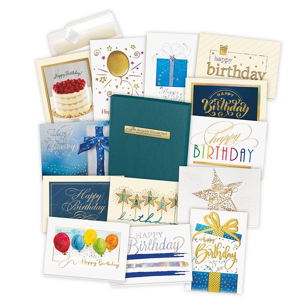 Amazon.com : The Gallery Collection - Birthday Cards Assortment Box (35 ...