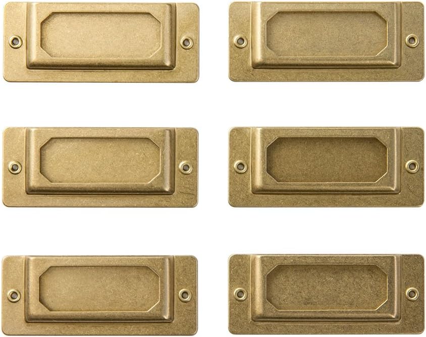 Amazon.com: Midori Brass Label Plate (82022006) : Office Products