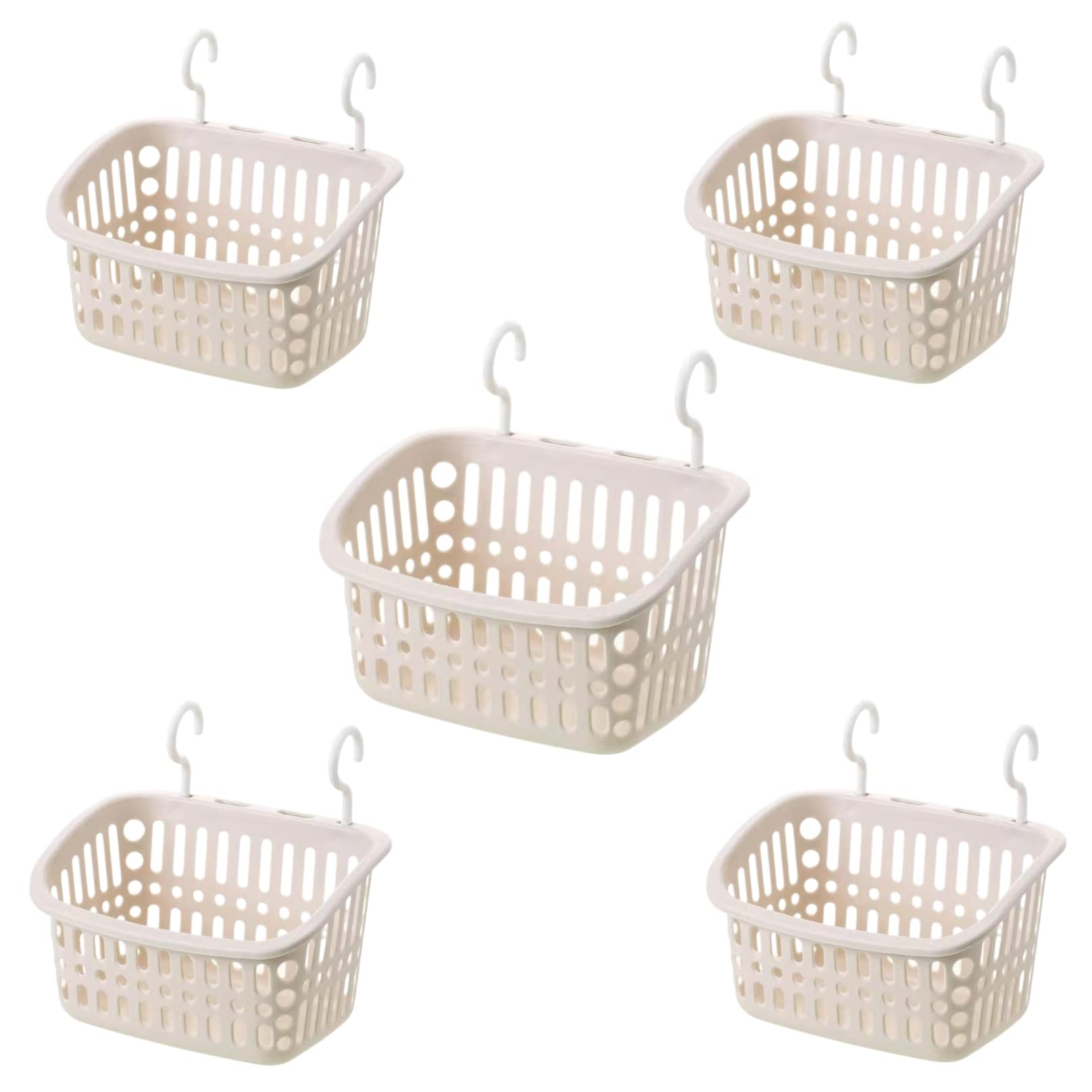 Amazon.com: Doitxue 5PCS Plastic Hanging Baskets for Shower, Hanging ...