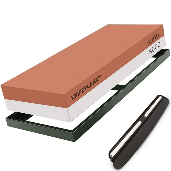 Buy Whetstone Knife Sharpening Stone Set – Deluxe High-Density 3000/ ...