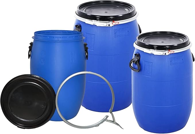 STAR SUPPLIES Blue Air Tight 30 Litre Food Grade Open Top Keg Barrel ...