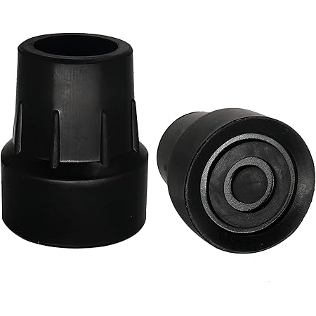 Amazon.com: PCP Replacement Cane Tips, 1 inch / 2.5 cm diameter (Black ...