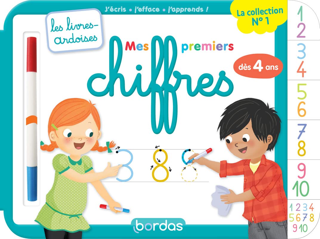 Amazon.fr - Les livres-ardoises - Mes premiers chiffres - Maternelle MS ...