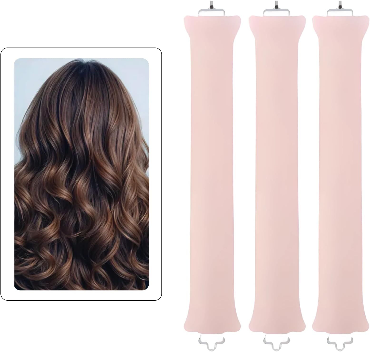 Amazon.com : Heatless Curls Overnight – 3-Piece Velvet Hair Curlers for ...