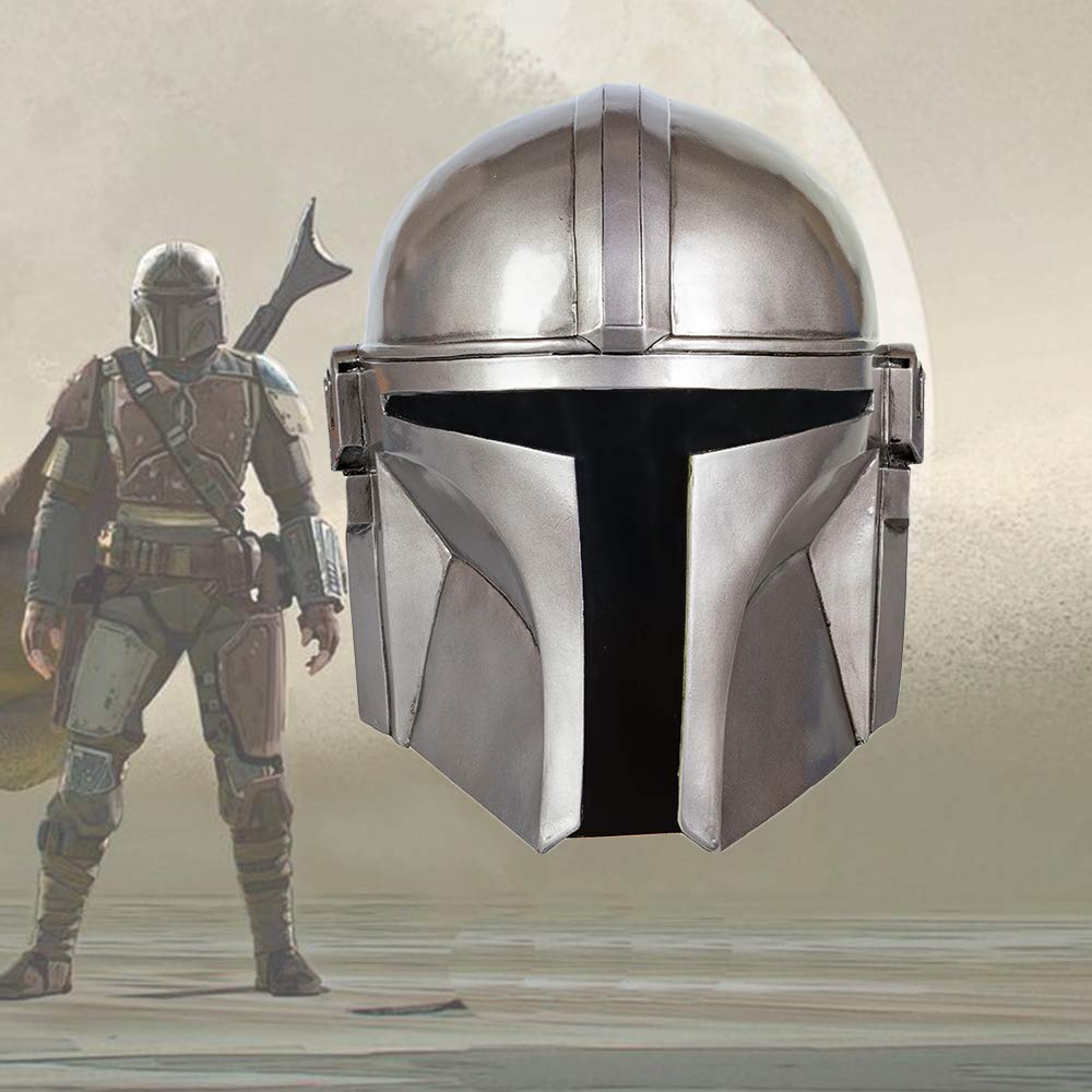 Mandalorian Helmet Deluxe Mando Resin Full Head Mask for Men Halloween ...