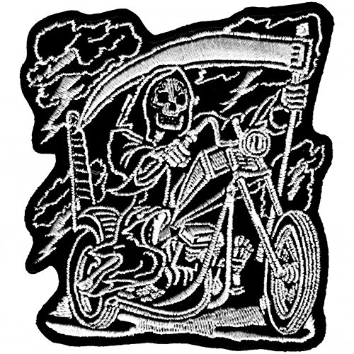 Reaper Rider 2 Iron On Patches - Embroidered Sew On Applique Patch, 3 ...