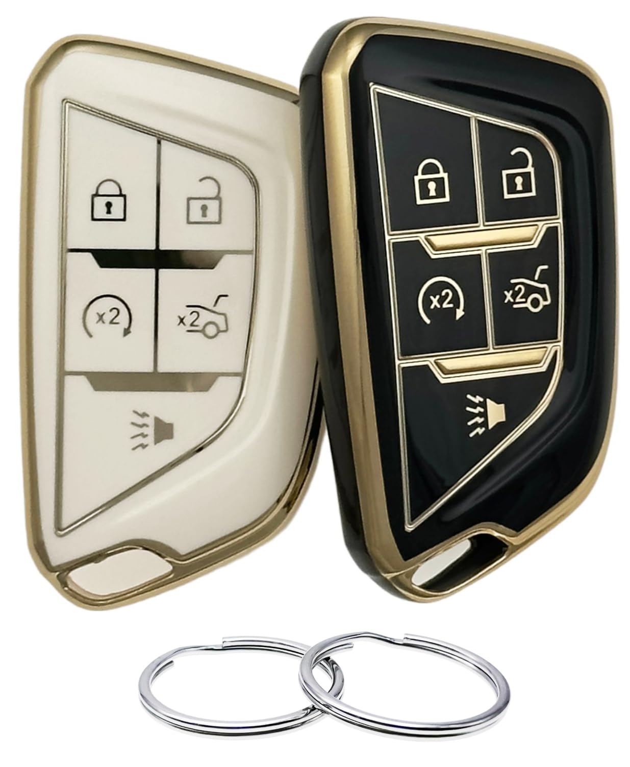 Amazon.com: REPROTECTING Silicone Rubber Key Fob Cover Compatible with ...