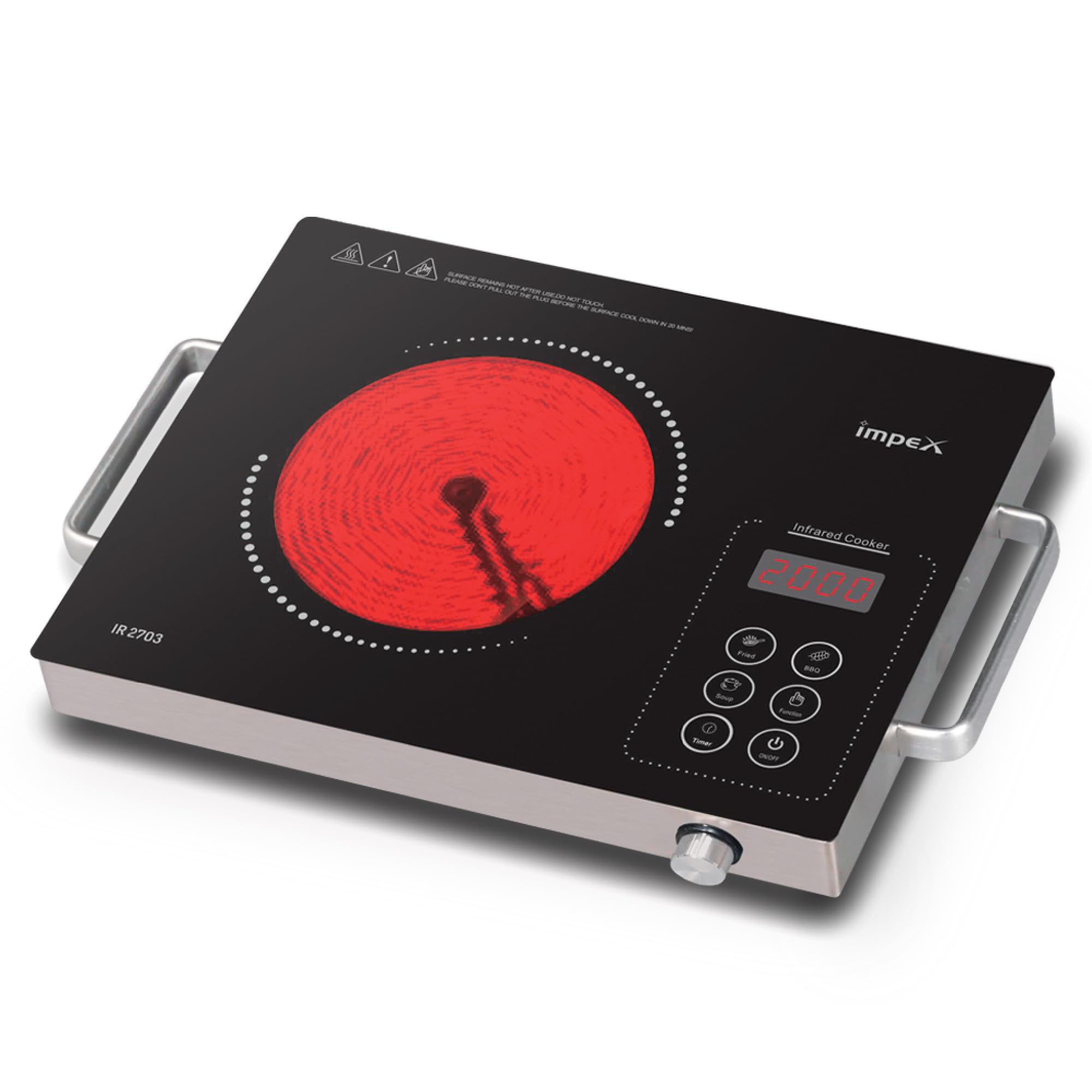 Impex IR-2703 2000W Infrared Induction Cooktop, Electric Stove : Buy ...