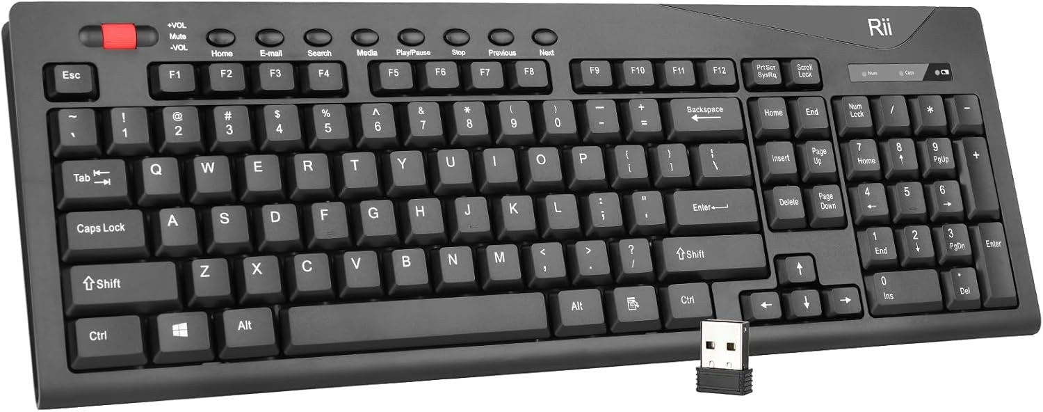 Rii Wireless Keyboard,2.4G Ergonomic Full-Size Philippines | Ubuy