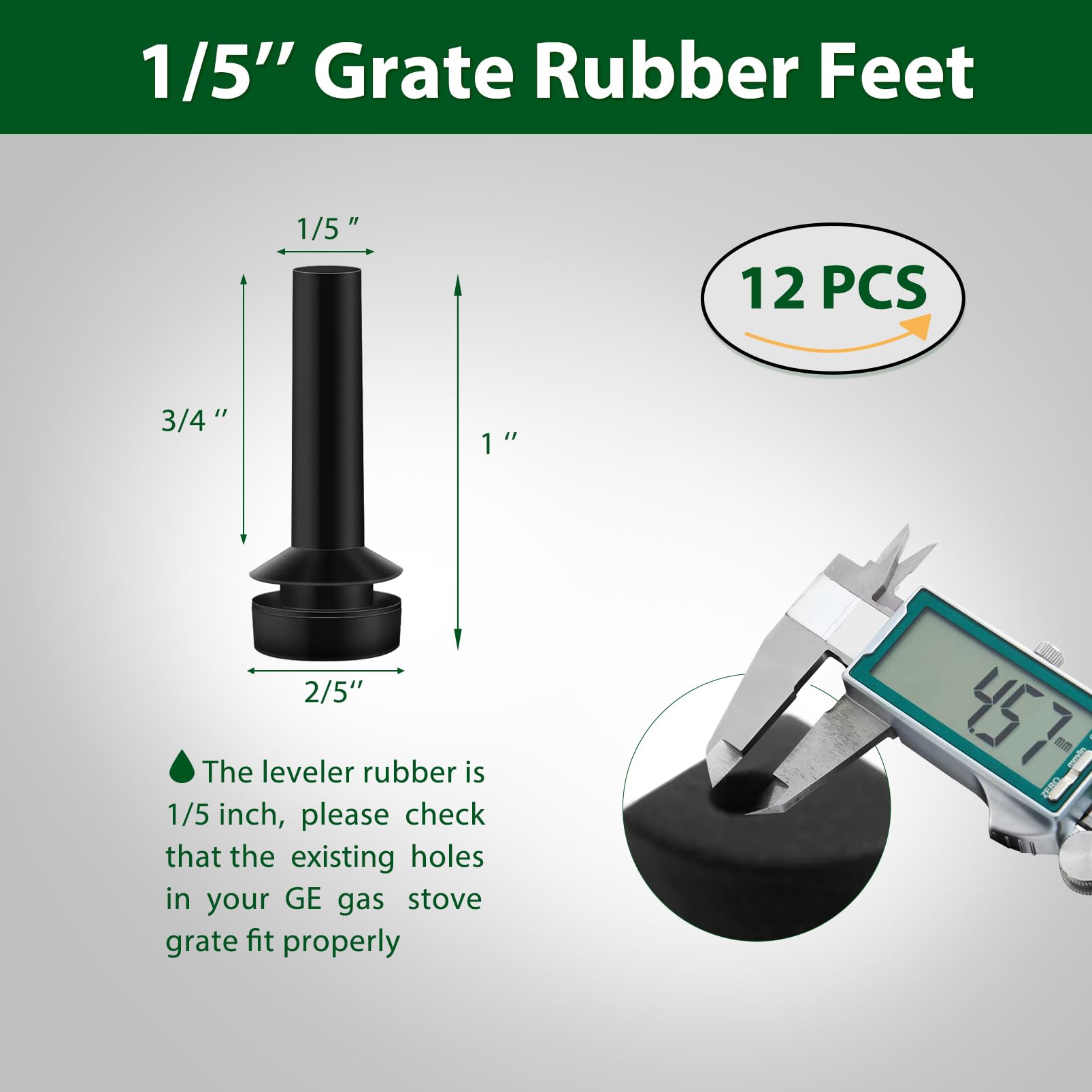 Snapklik.com : WB02X24790 Grate Rubber Feet Replacement Parts For GE ...