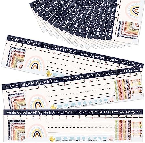 25pcs Student Desk Name Plates, Bohemian Style Student Name Plates Desk ...