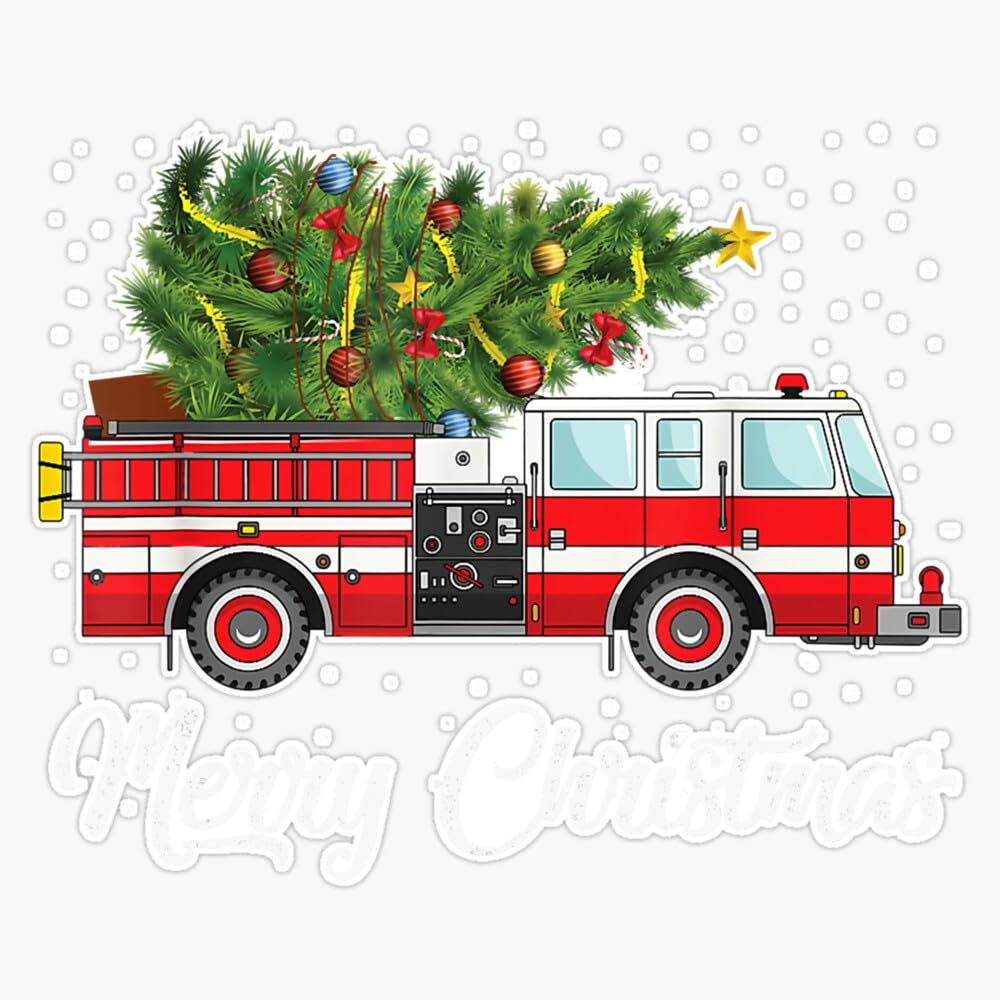 Fire Truck Clip Art Christmas