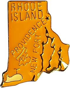Amazon.com: Rhode Island Enamel State Map Hat Cap Lapel Pin (ACE - 640 ...