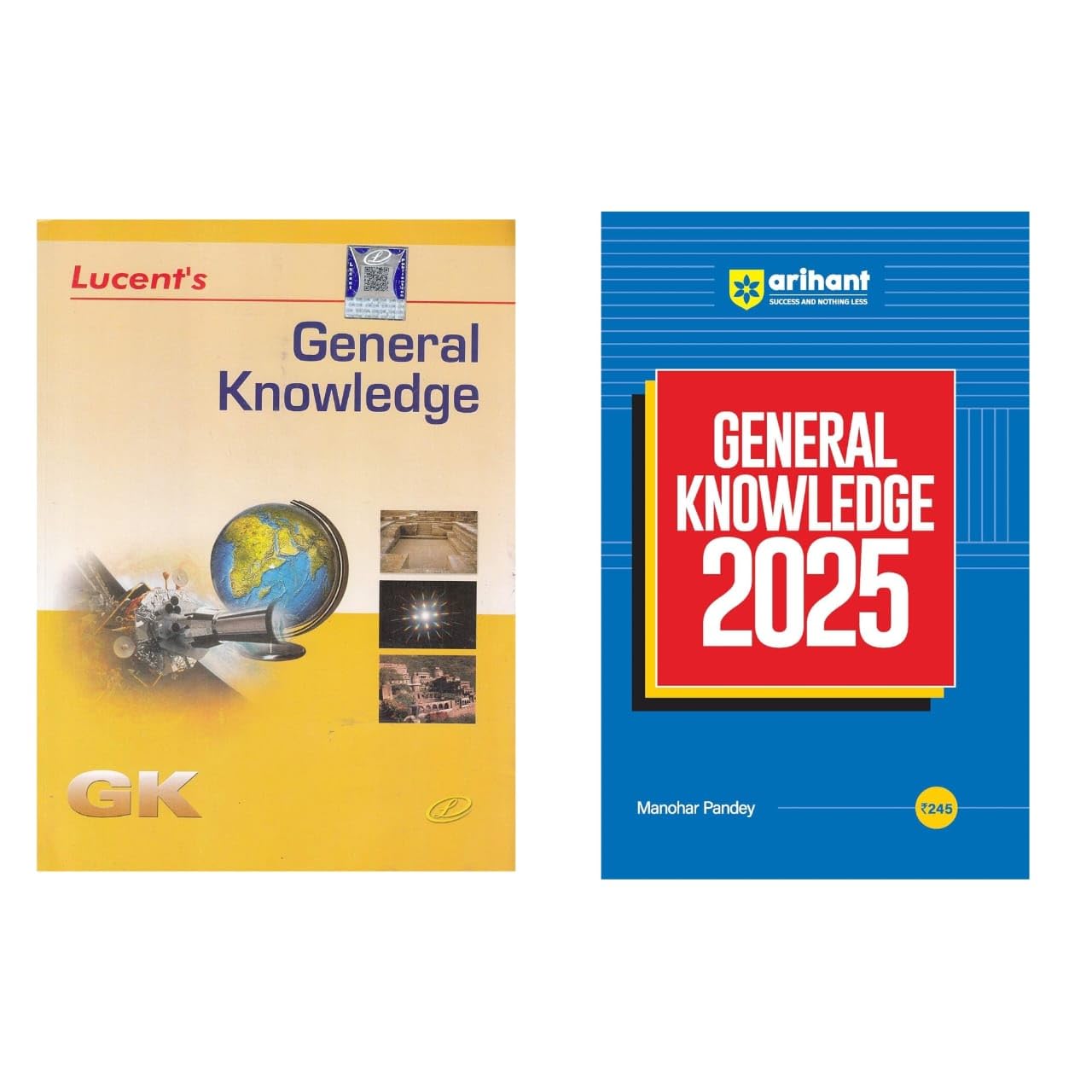 Buy Lucent's & Arihant General Knowledge 2025 (2 Book Set) (English ...