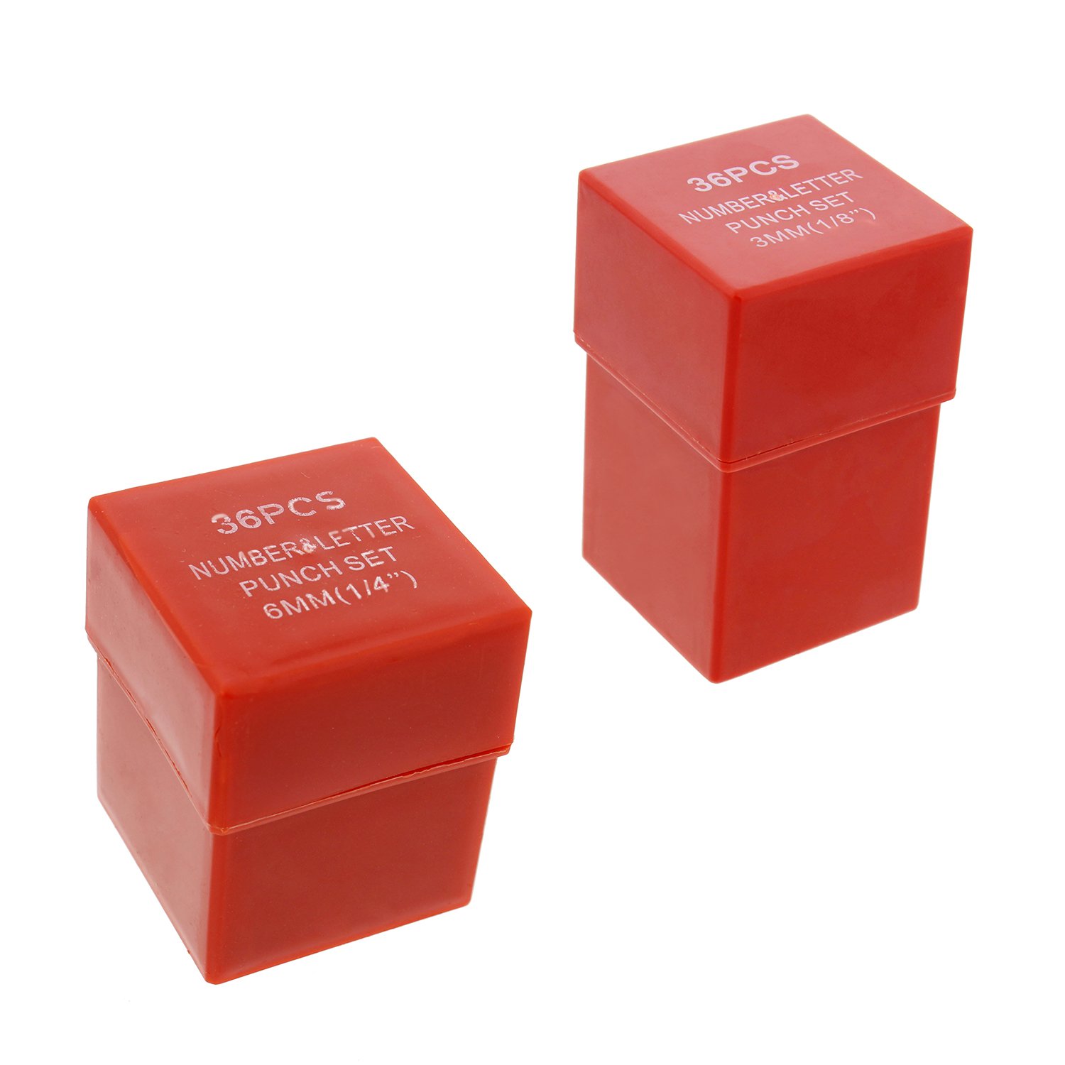 Snapklik.com : ABN Metal 1/4in & 1/8in Stamping 72-Piece Tool Kit Alphabet