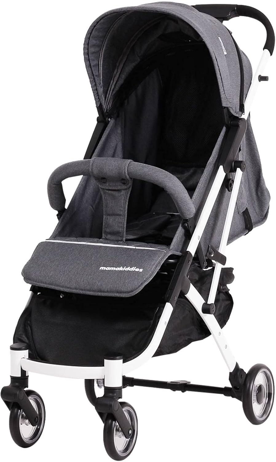 Mamakiddies Baby Pram & Stroller, One-Hand Compact Fold, Ultra-Light ...