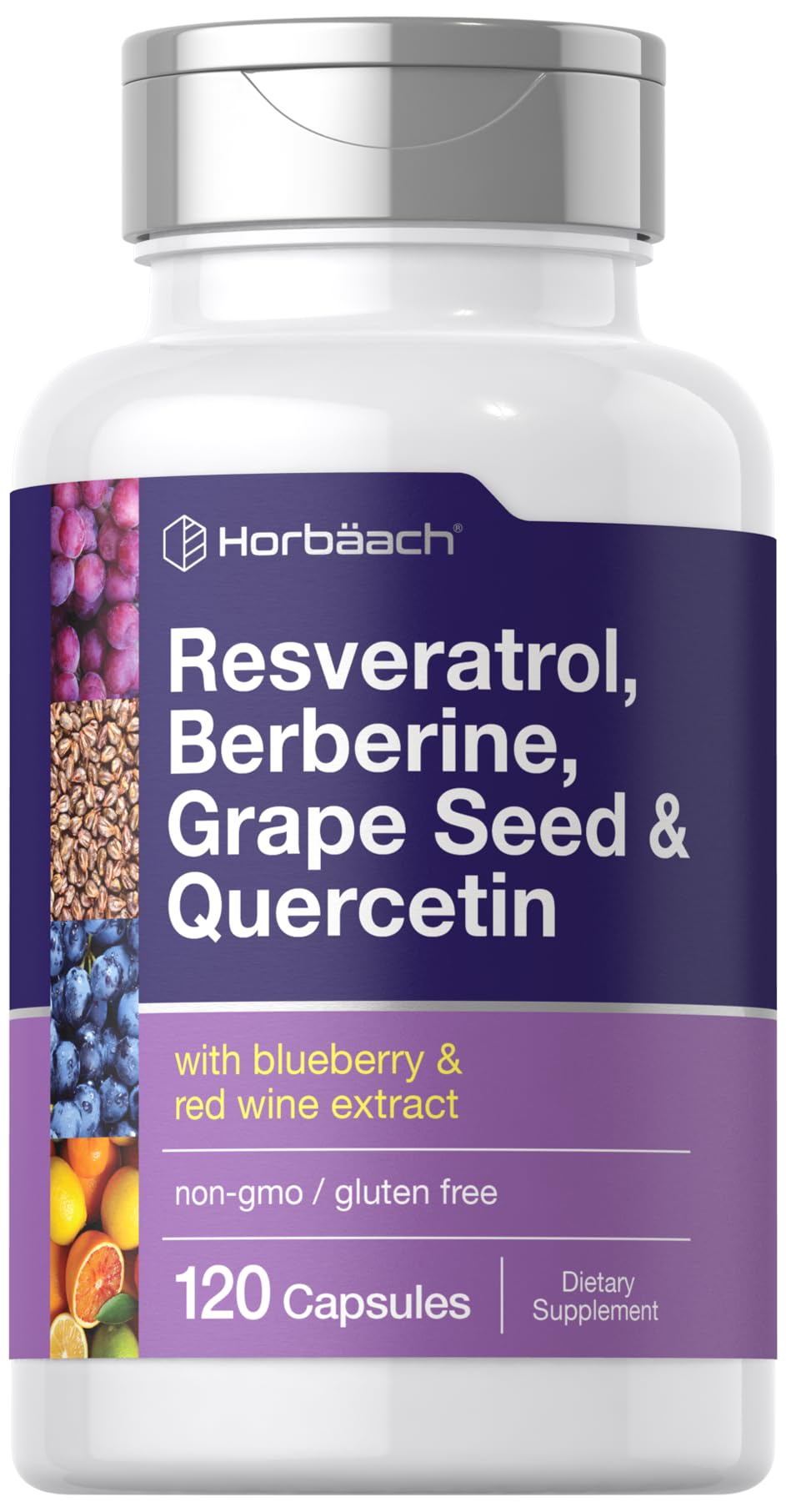 Amazon.com: Horbäach Resveratrol Berberine Grape Seed & Quercetin ...