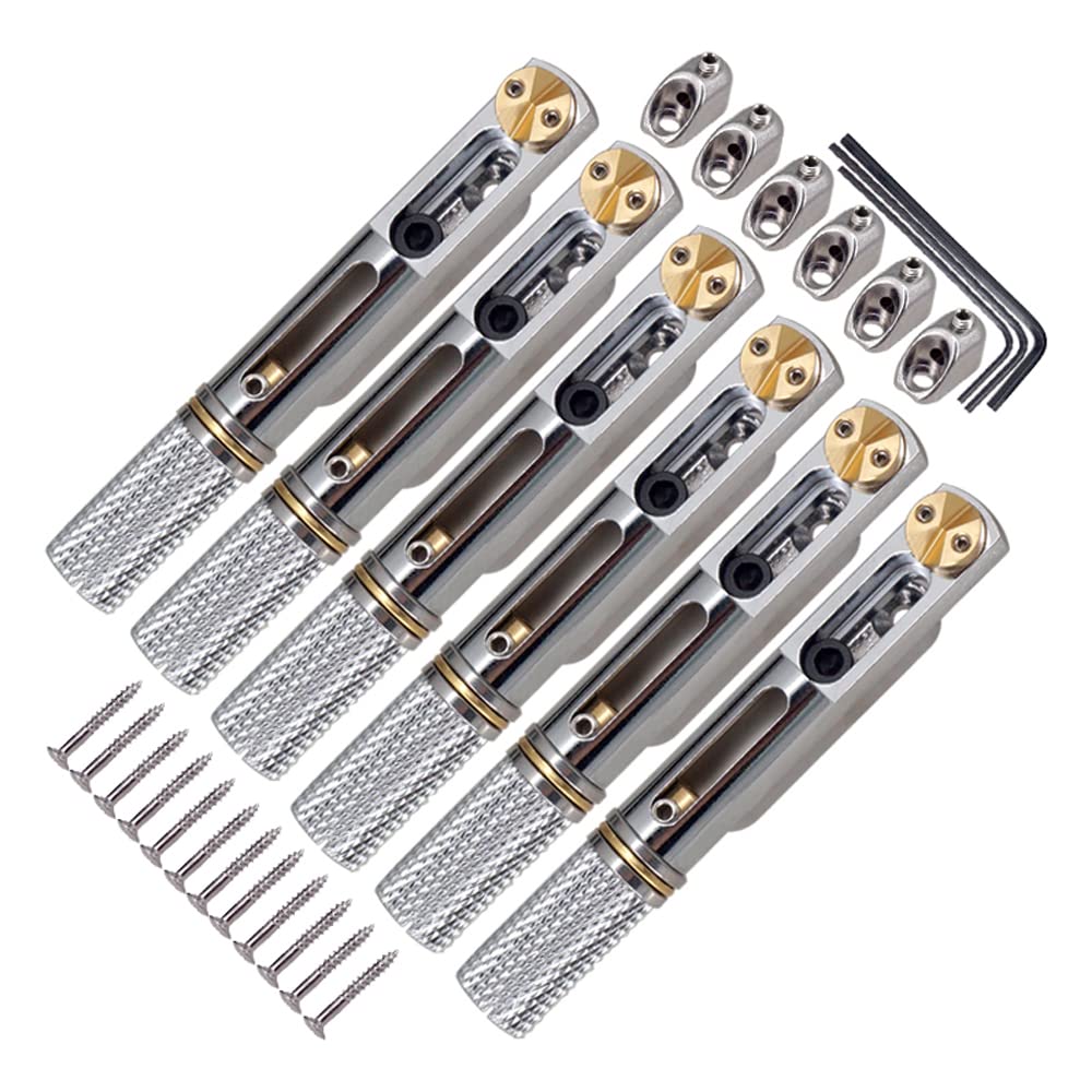 Amazon.com: Fixed Headless Guitar Bridge Single Individual Electric ...