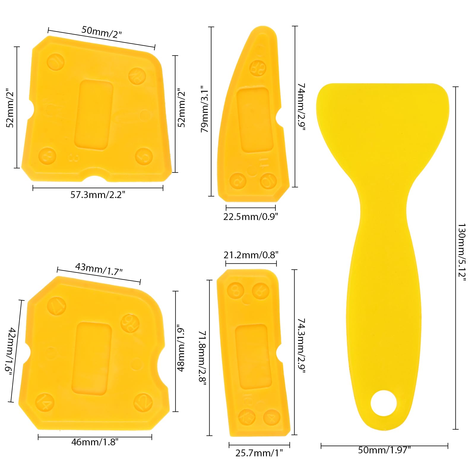 Snapklik.com : 15PCS Caulking Tool Kit Sealant Silicone Finishing Tools ...