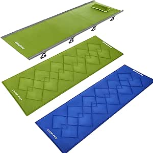 Amazon.com : KingCamp Soft Cotton 2 Lightweight Camping Sleeping Cot ...