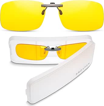 Amazon.com: Clip on Blue Light Blocking Glasses I Computer Gaming Clip ...