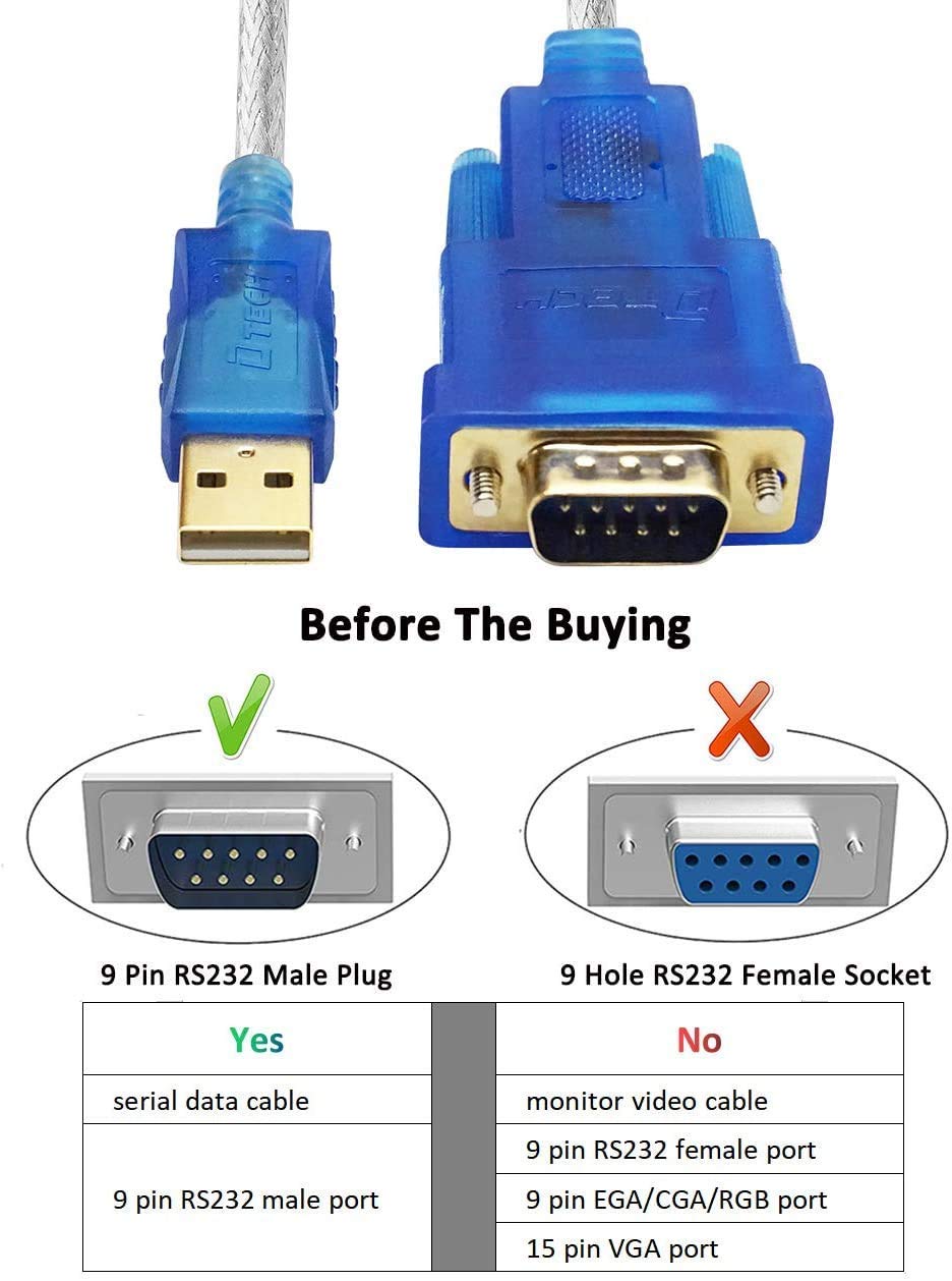 Usb To Serial Cable Pinout ADNet TV Out Cable USB To RS232 DB9 9 Pin
