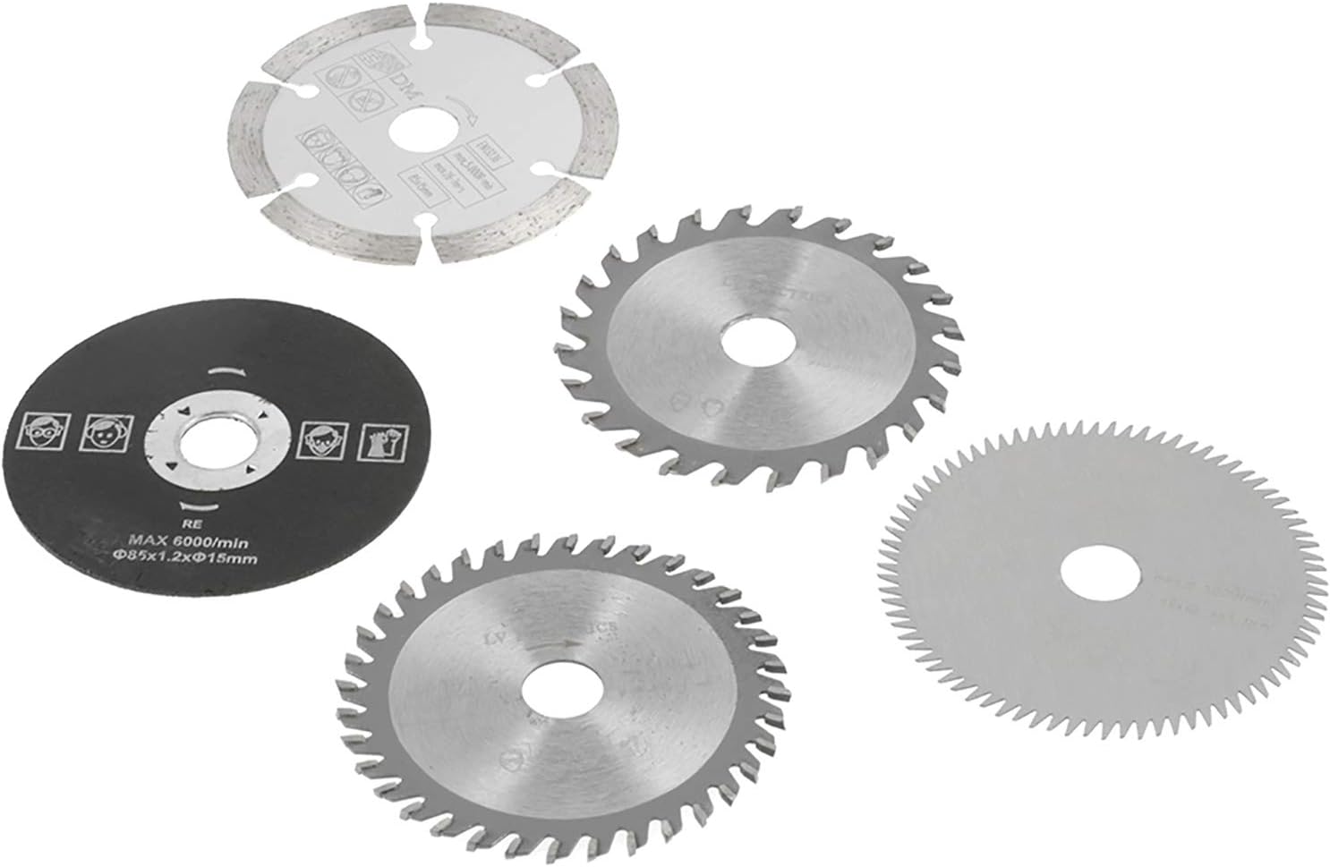 Silverline 604320 Mini Saw Blade Set 3pce 85 mm Dia - 15 mm Bore ...
