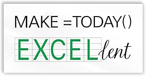 Amazon.com: Acrylic 3x6 Funny Excel Cheat Sheet Desk Pad Sign, Funny ...