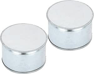 Amazon.com: PATIKIL 3 Inch Metal Tee Cap, 2 Pcs Galvanized Steel Duct ...