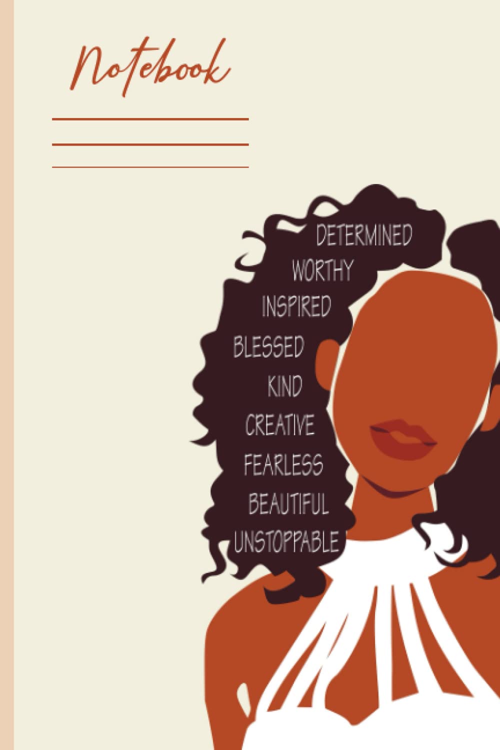 Black Girl Notebook: Blank Lined Journal for Black Women, 6x9 Inches ...