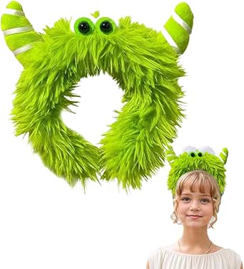 Amazon.com: OULIGET Plush Monster Headband,Halloween Cartoon Plush ...