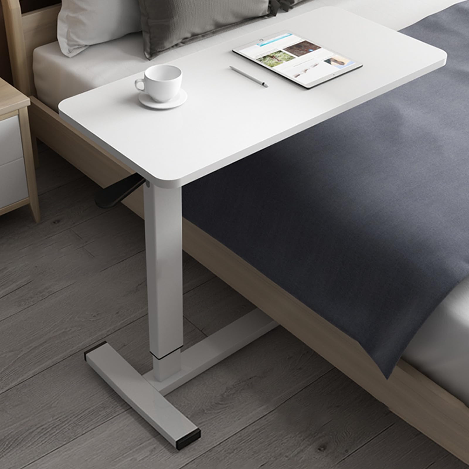 Snapklik.com : BeGyoku Overbed Table Hospital Bed Table,Pneumatic ...