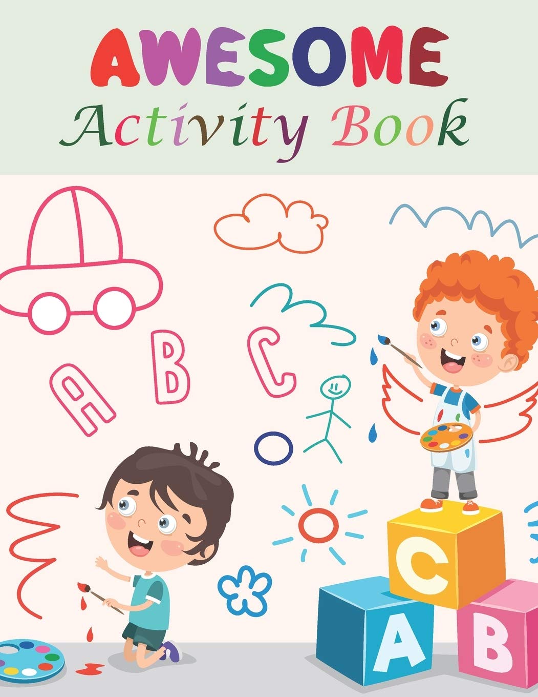 Awesome Activity Book Letter Tracing Number Tracing Animal Tracing ...