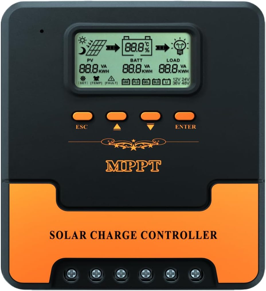 Amazon.com : iSunergy 20A 12V/24V MPPT Solar Charge Controller Compact ...