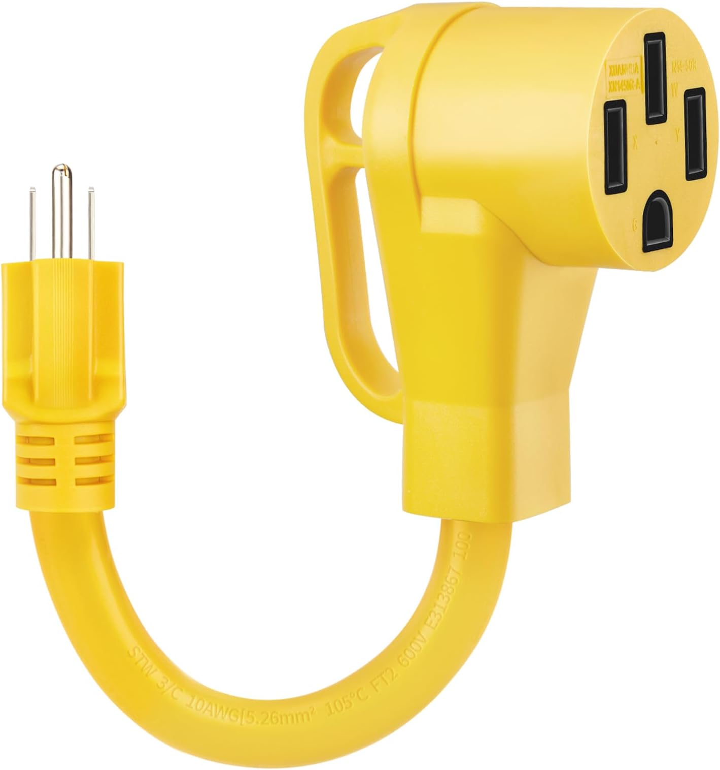 Amazon.com: Kohree 50 amp to 110V Adapter RV Plug, 15 Amp Male to 50 ...