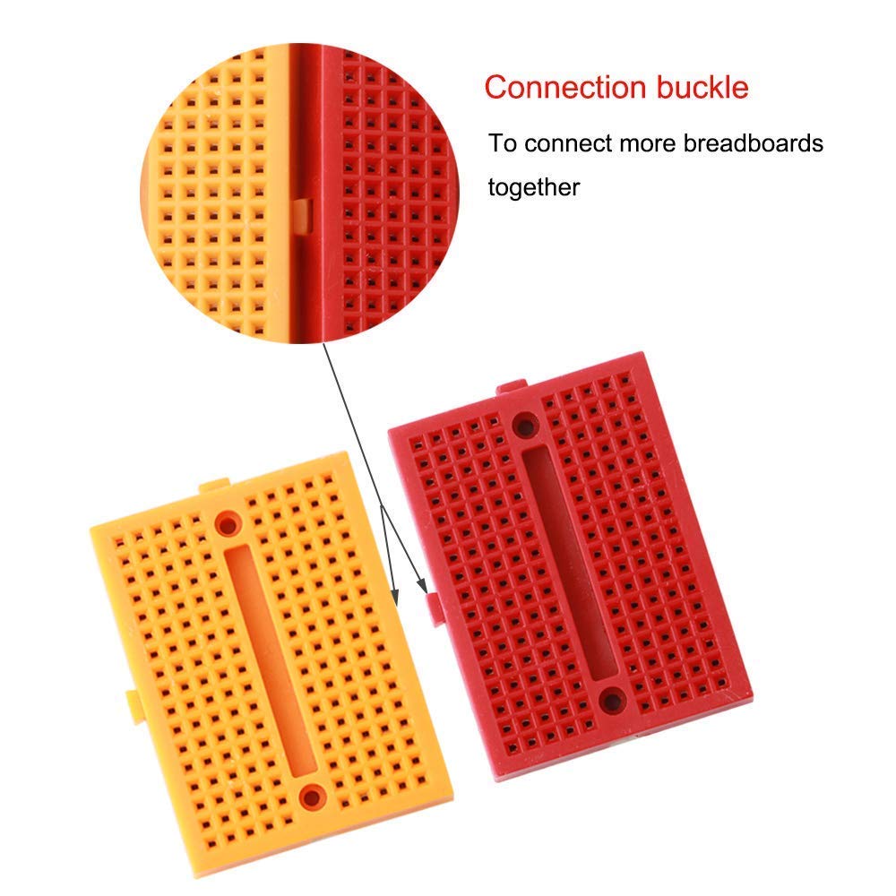 Snapklik.com : MCIGICM 48 Pcs Mini Breadboard 170 Point Solderless ...