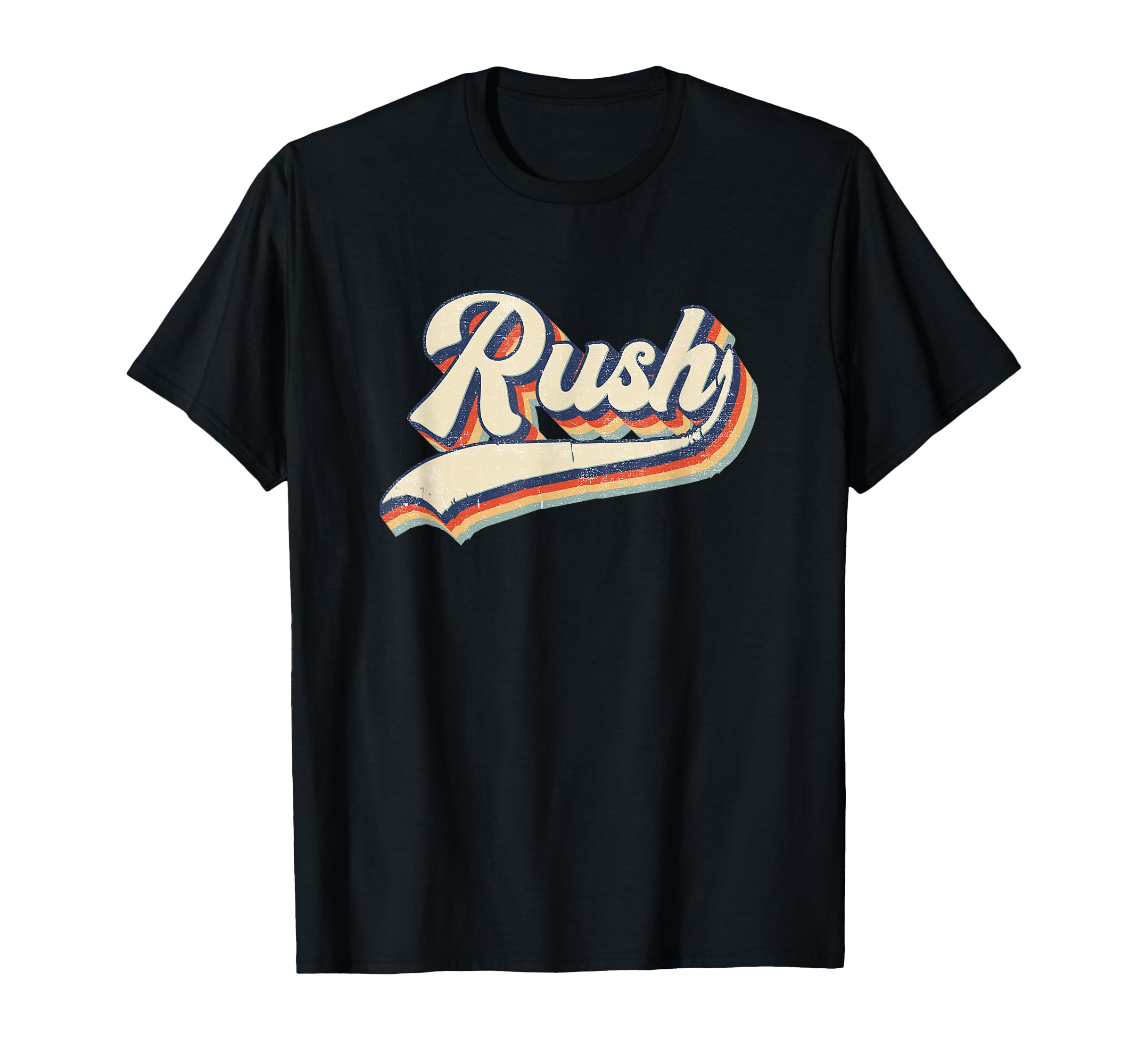 Amazon.com: Rush Surname Vintage Retro Gift Men Women Boy Girl T-Shirt ...
