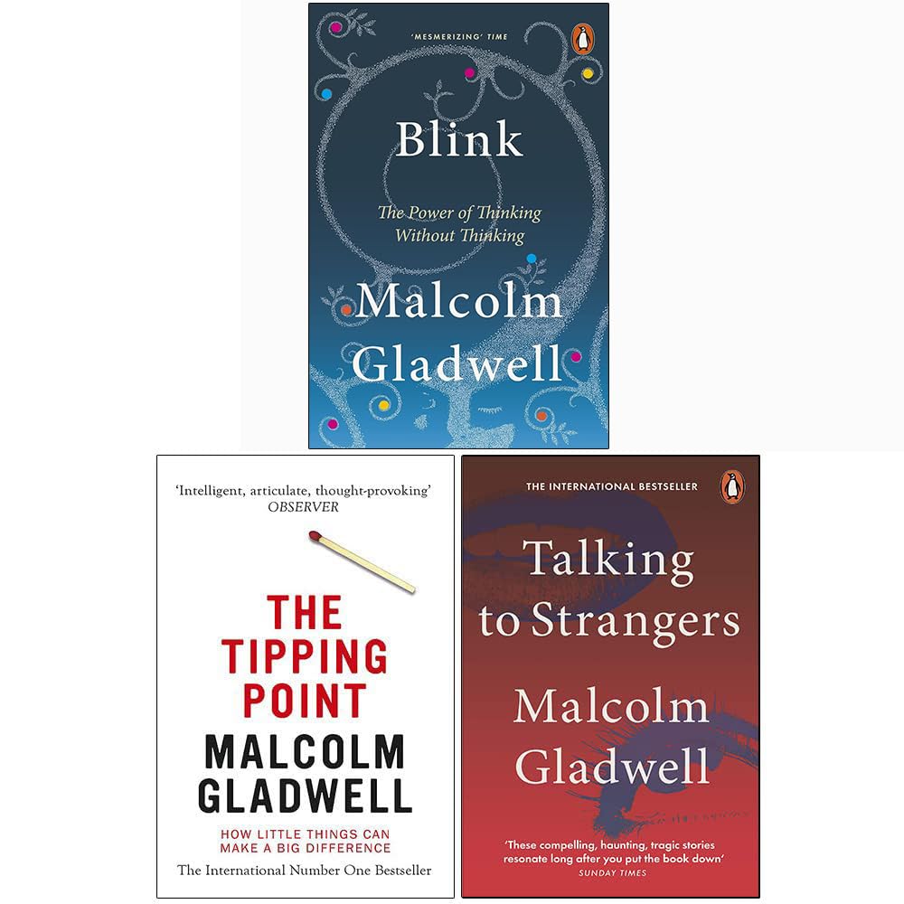 Malcolm Gladwell 3 Books Collection Set (Blink, The Tipping Point ...