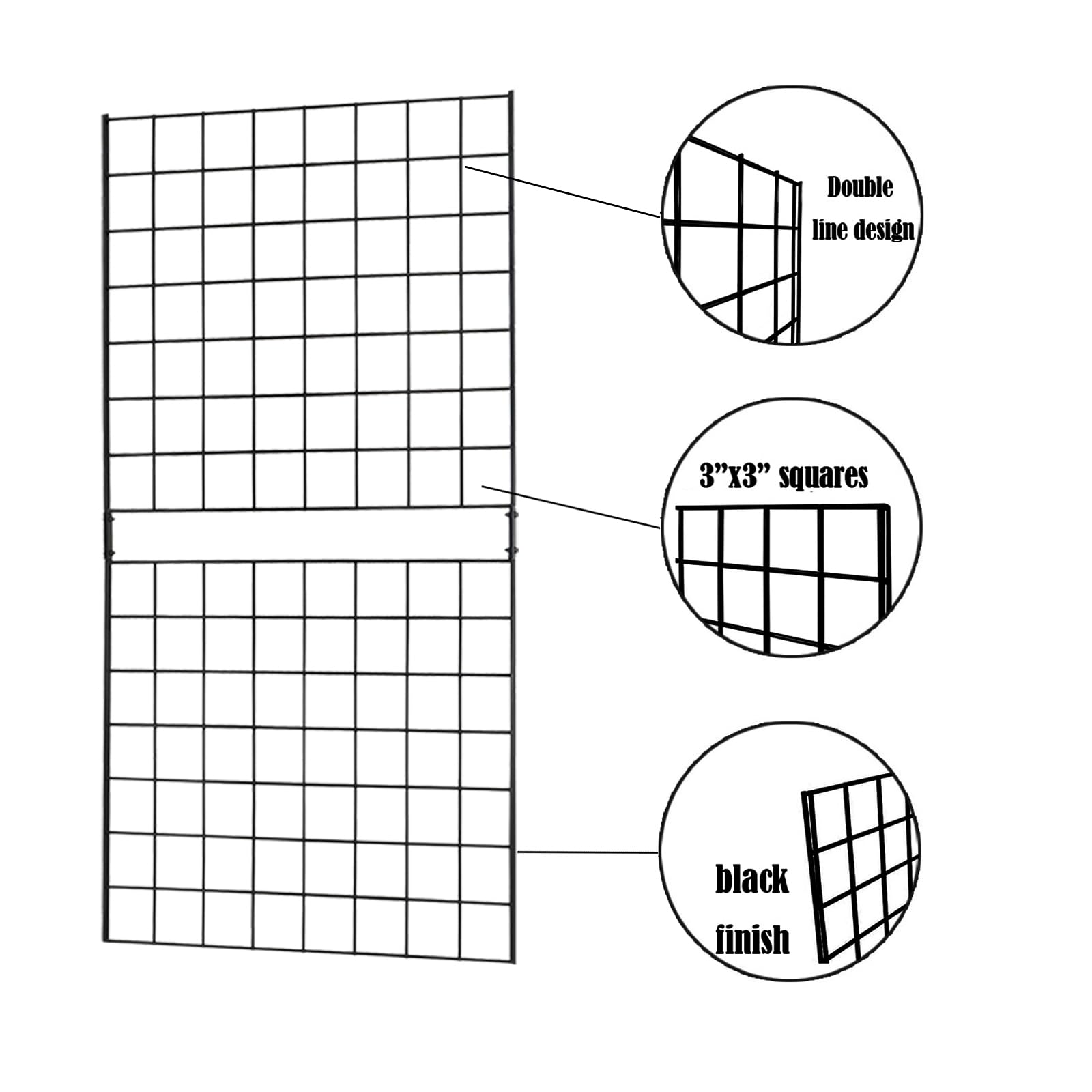 Snapklik.com : 7RiversART Grid Wall Commercial Grade Grid Panels Heavy ...