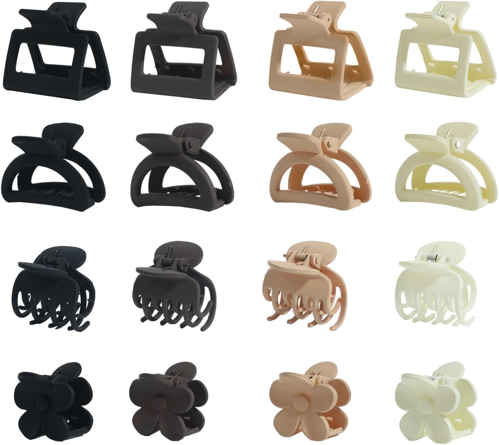 Amazon.com: Drnytunk Hair Clip Set, 16Pcs Medium Claw Clips for Women ...