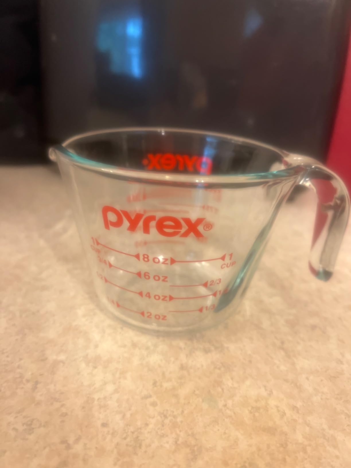 Amazon.com: Pyrex Prepware 1-Cup Measuring Cup, Clear with Red Measurements: Home & Kitchen