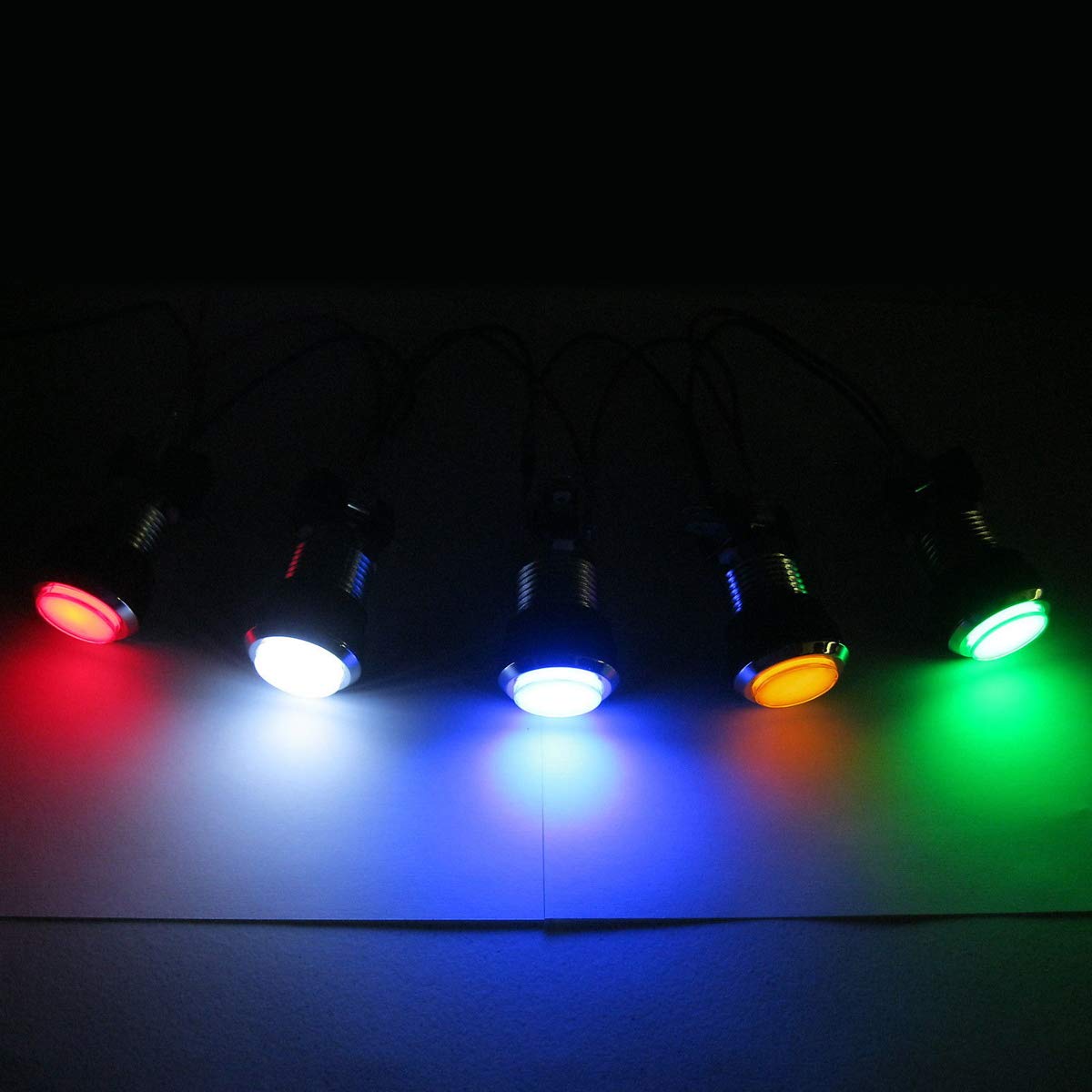 Snapklik.com : EG STARTS 10 Pcs/Lots Chrome Plating 30mm LED ...