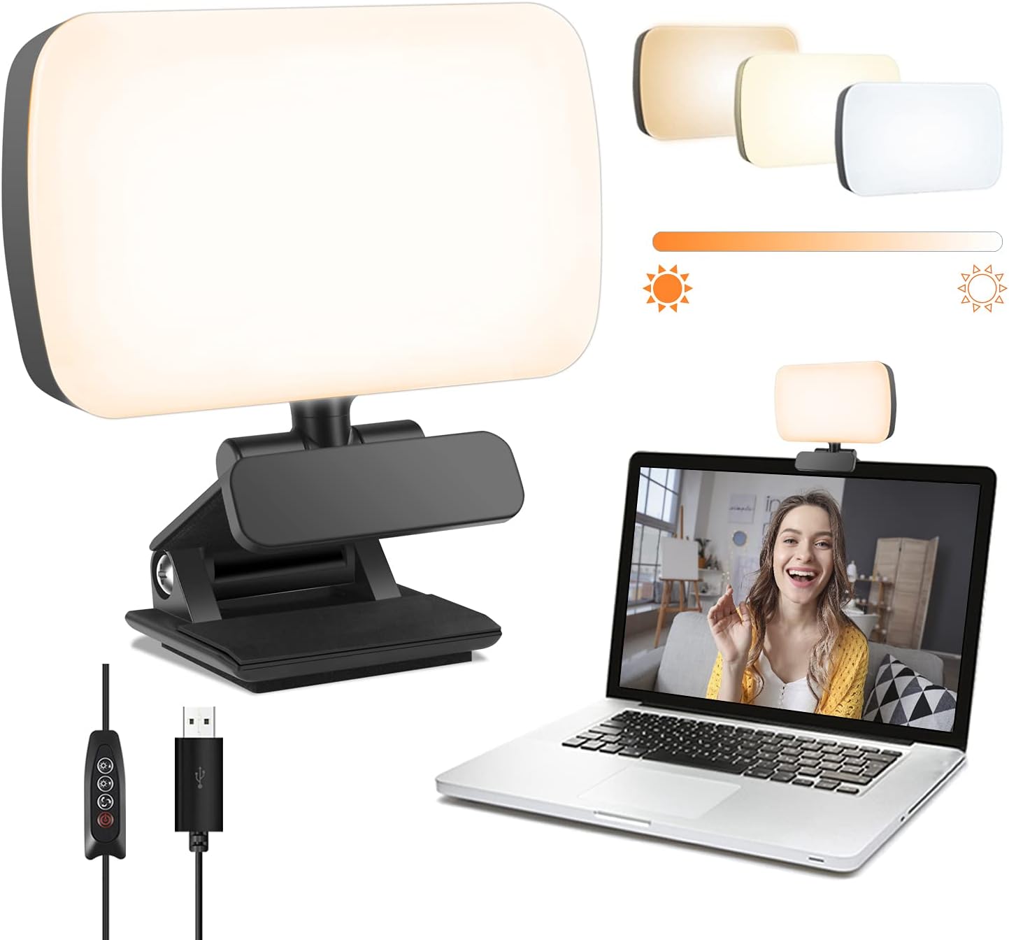 Amazon.com: Bekada Clip on Desk/Ring Light with Clamp for Video ...