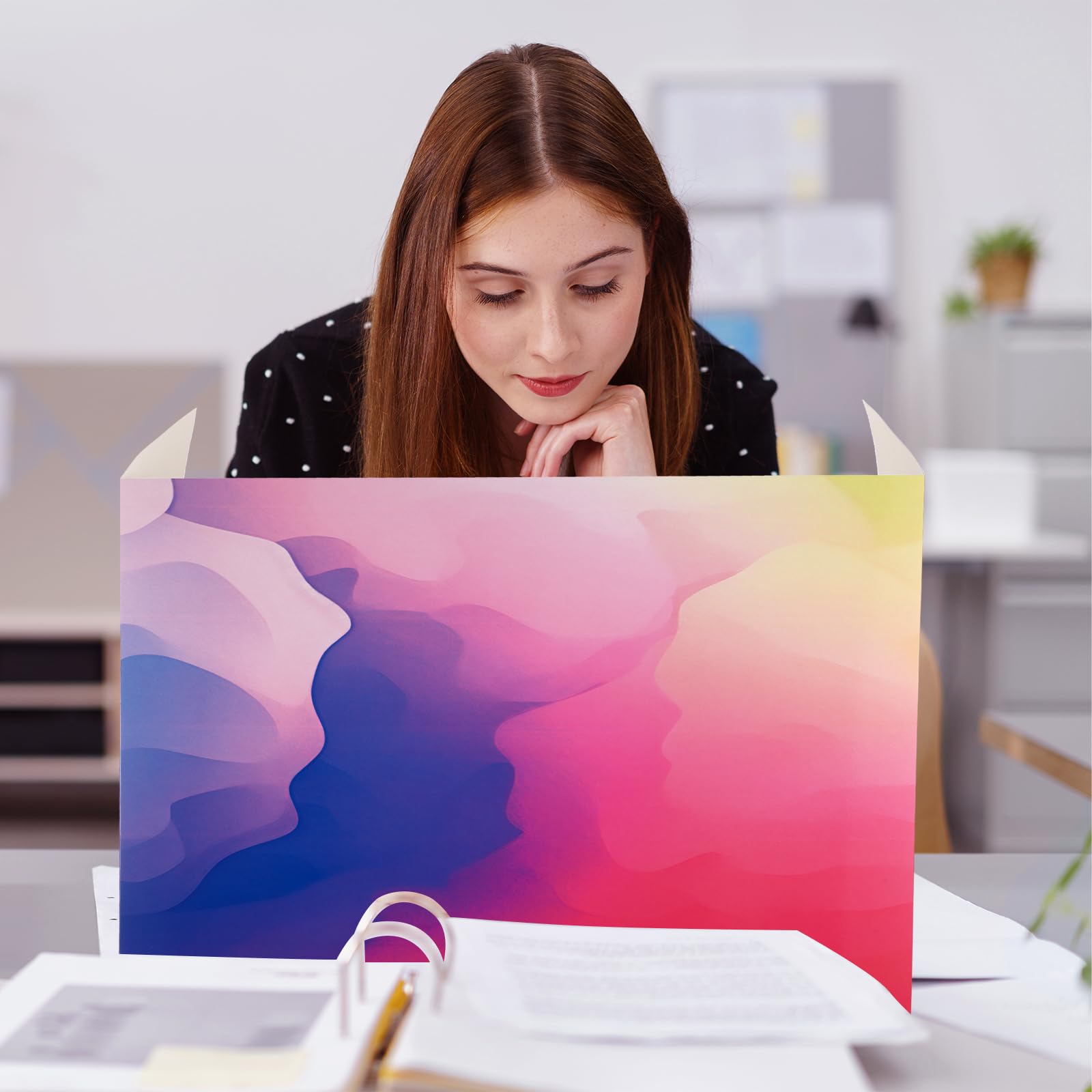 Snapklik.com : Crtiin 24 Pcs Privacy Boards Desk Privacy Folders ...