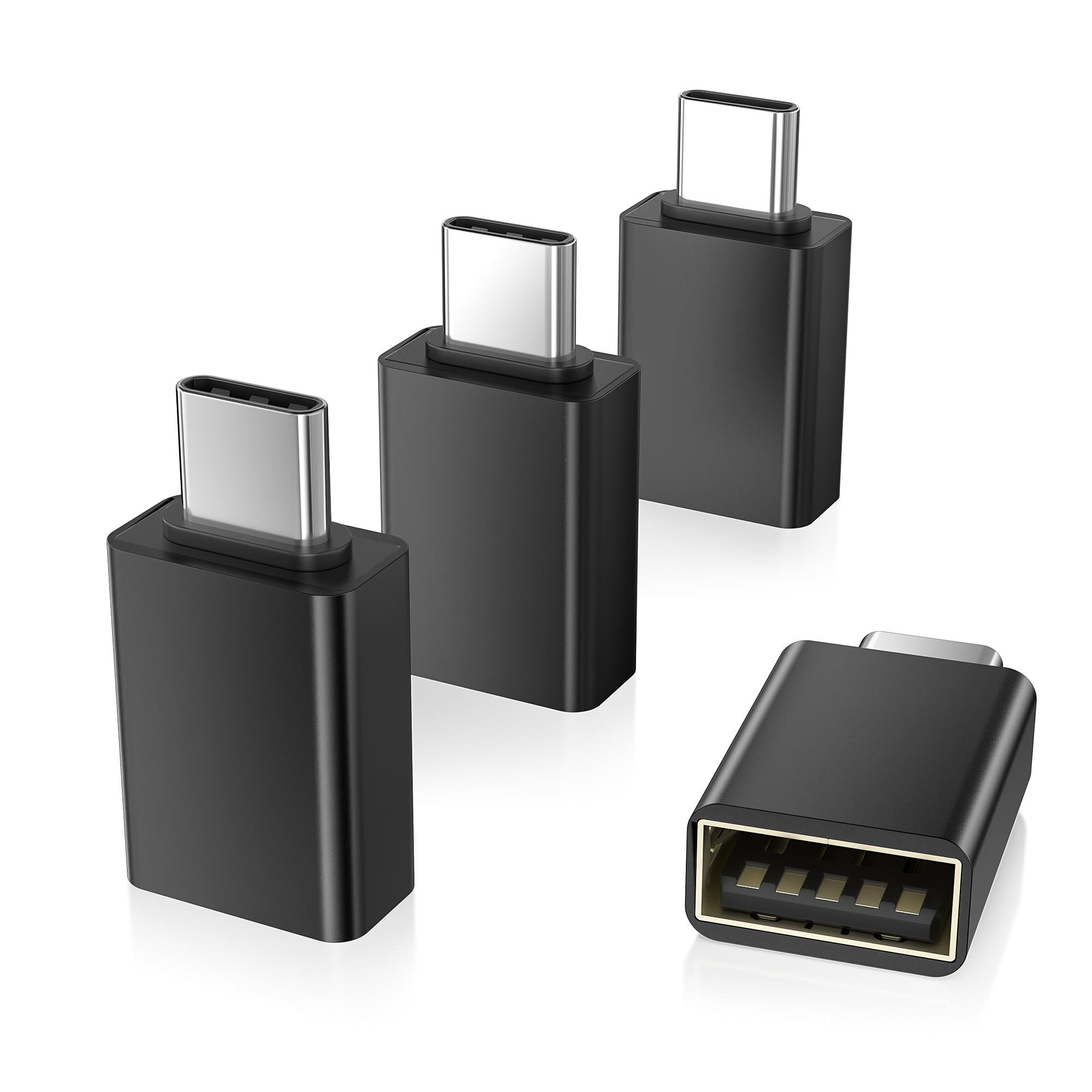 Amazon.com: Elebase USB C Male to USB Female Adapter 4 Pack,USB Flash ...