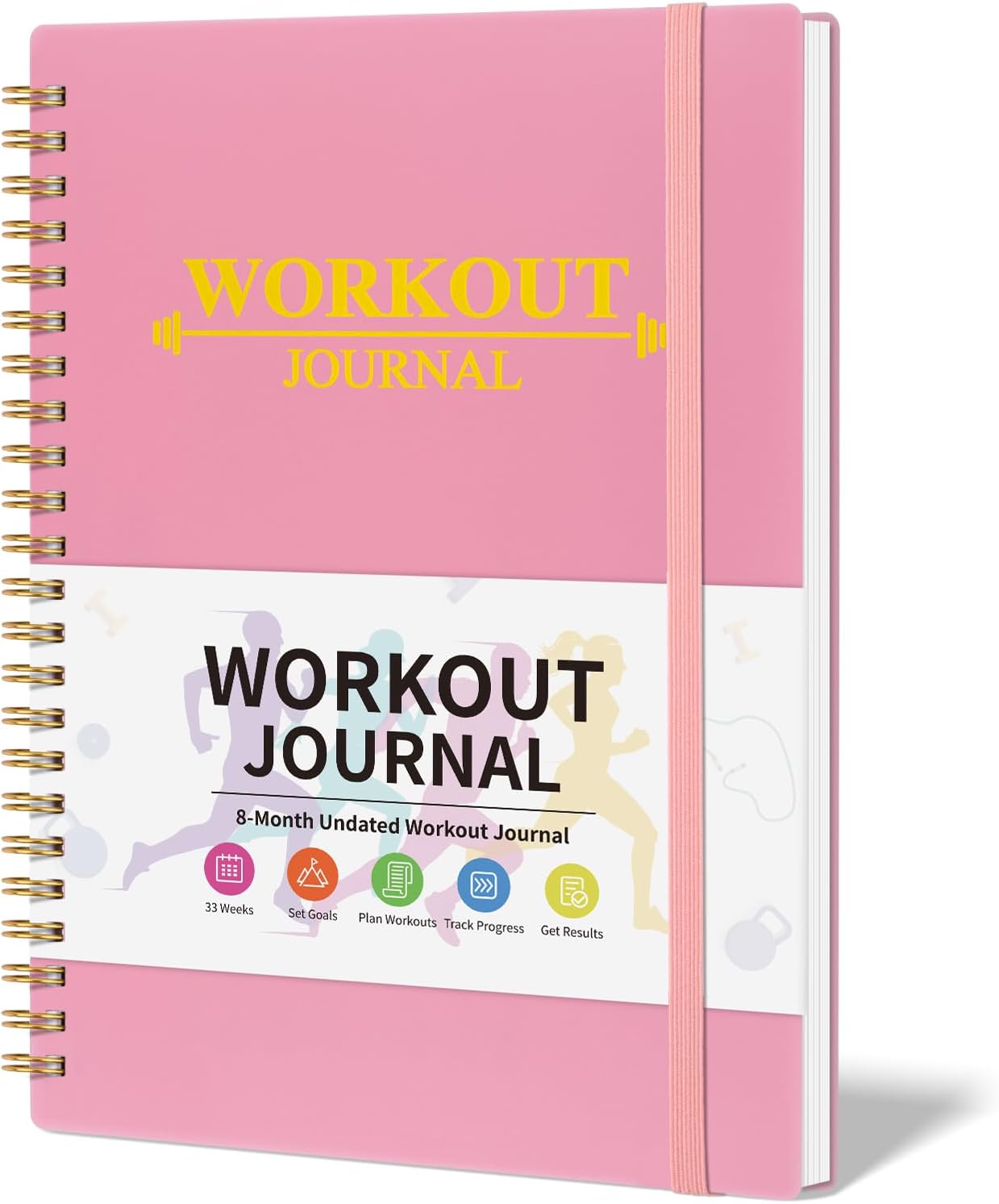Amazon.com: Fitness Workout Journal for Women & Men, A5 Hardcover ...
